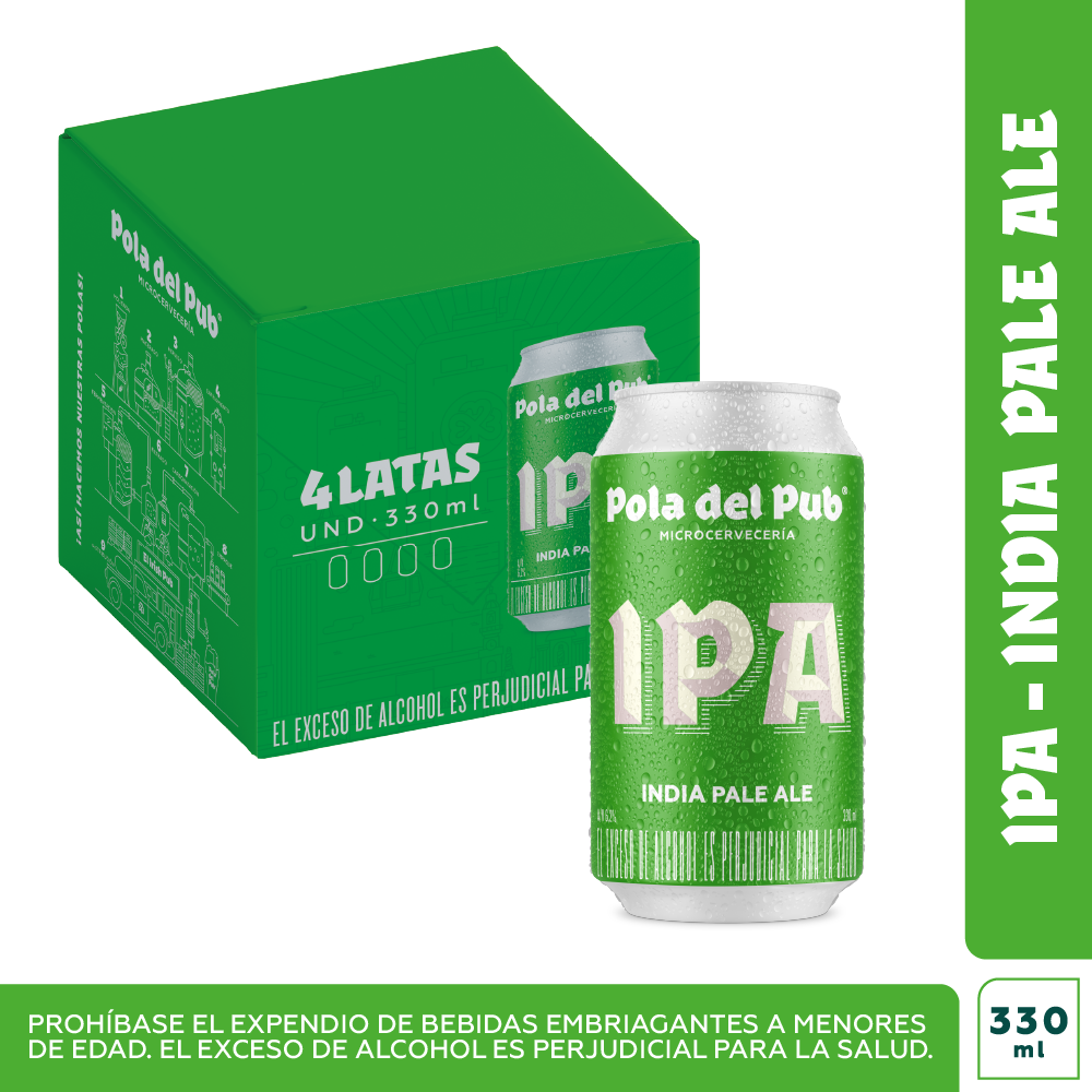 4-Pack IPA - India Pale Ale 330 ml – Pola del Pub