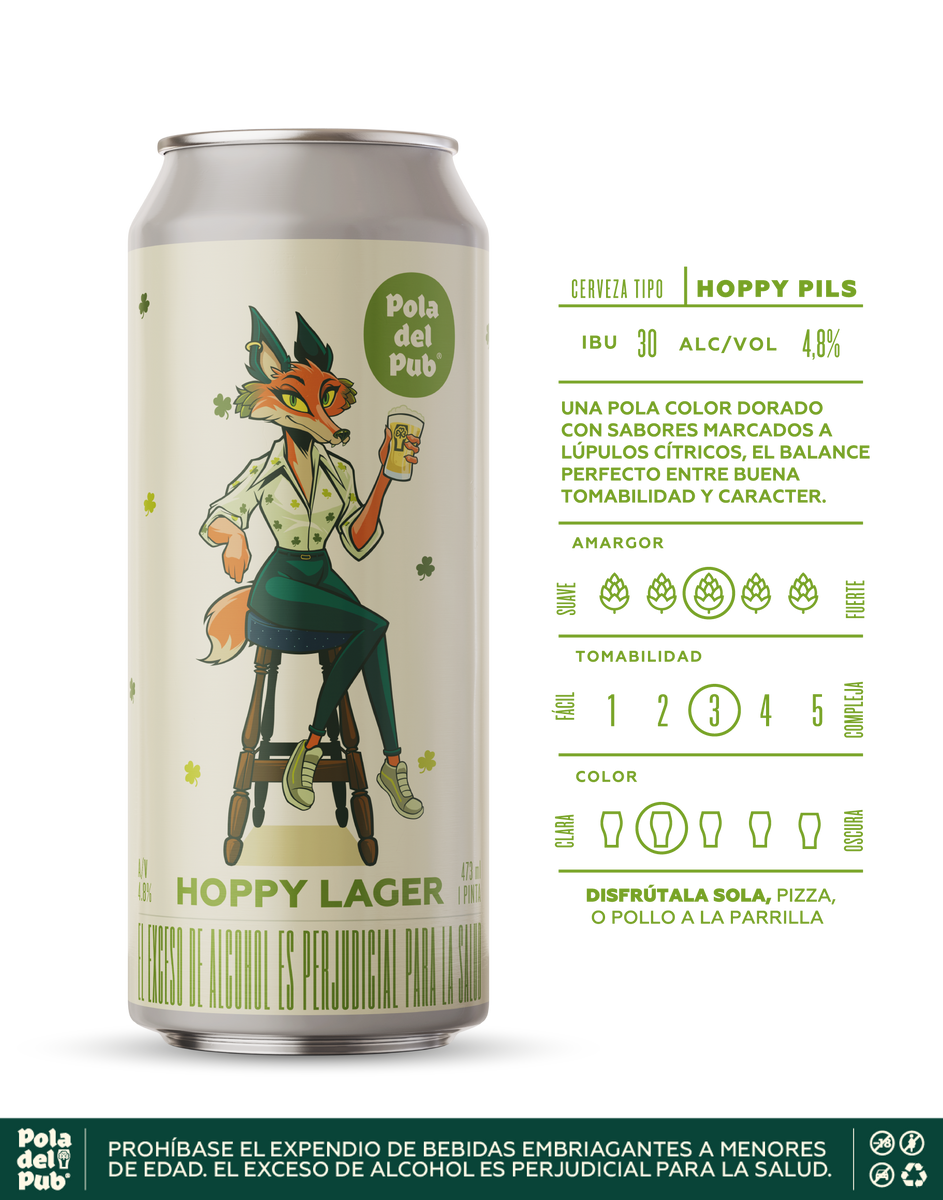 4-Pack Hoppy Lager – Pola del Pub